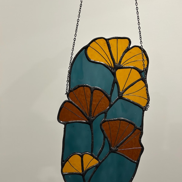 Mid Century Stained Glass Pattern, Suncatcher Pattern, Boho Pattern ...