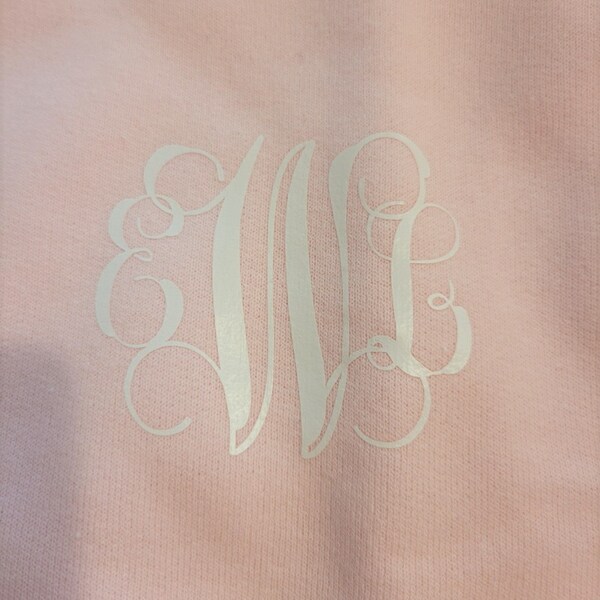 Monogrammed Kids Crew Neck Sweatshirt, Personalized Monogram Youth ...