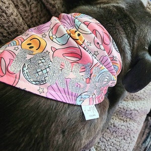 Orange and White Checkered Dog Collar, Martingale or Flat Collar, Dog ...