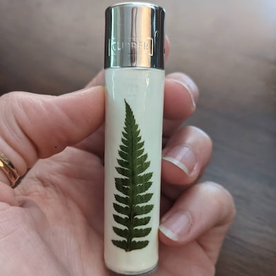 REAL FLOWER LIGHTER Green Real Pressed Flower Refillable Lighter With ...