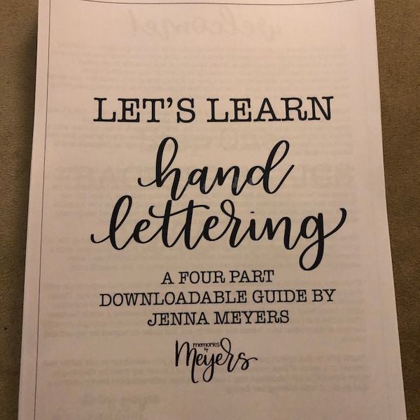 Hand Lettering DIGITAL DOWNLOAD (142 PAGES) - Etsy