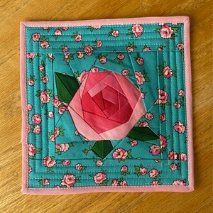 Rose Foundation Paper Piecing Pattern | Etsy