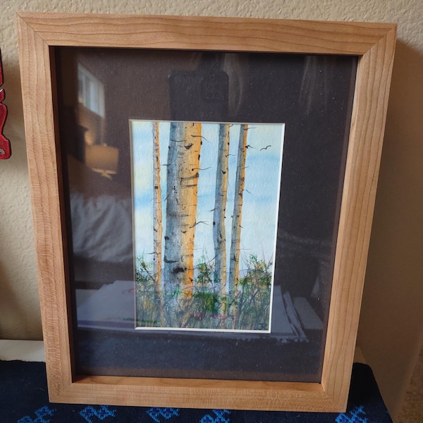 Solid Hardwood Bifold Picture Frame in Walnut Maple | Hinged Frame ...