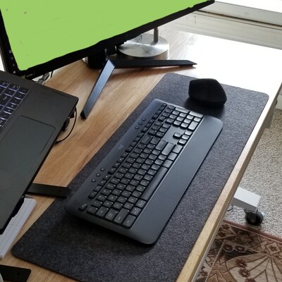 Merino Wool Felt Desk Pad, Laptop and Keyboard Mats 3mm Thick ...