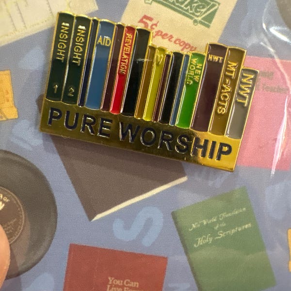 JW Enamel Pin - Pure Worship - Theocratic Library Jehovah's Witness - Etsy