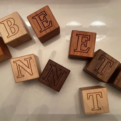 BAPTISM NAME BLOCKS Personalized Baby or Child's Christening or ...