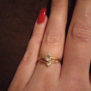 Womens Small Promise Ring Simple Promise Ring Dainty Gold | Etsy