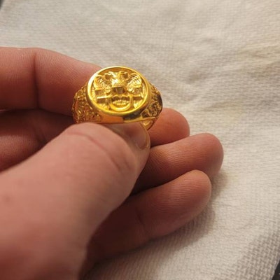 Japanese Koi Fish With Onyx Ring for Men, Signet Gemstone Ring, Onyx ...