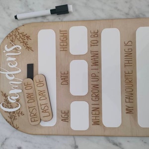Personalised First Day Board, Customisable First Day Board, Kids First ...