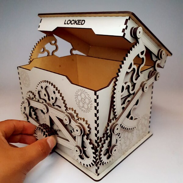 Mechanical Gearbox for Laser Cut / Gear Baul / Decorative Box for Laser ...