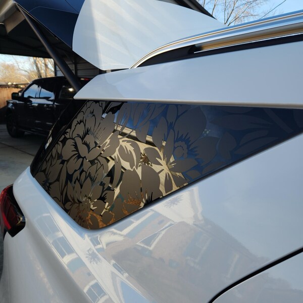 Fits 2018-2023 Subaru Crosstrek Rear Side Windows Floral Flowers ...