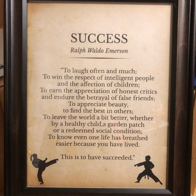 Success Ralph Waldo Emerson Poem Print Decor Inspirational Printable ...