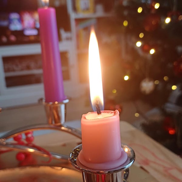 Vintage Style Handmade Wooden Pillar Candle Sticks - Turquoise & Gold ...