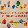 Printable DIY Christmas Card, Fingerprint Craft for Kids, Christmas ...