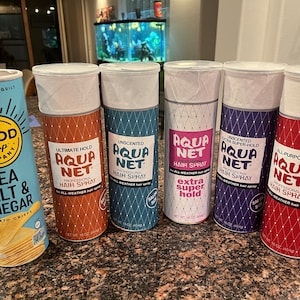 Aqua Net 80s PRINGLES Can Labels Small 1.4oz and 2.3oz Cans - Etsy