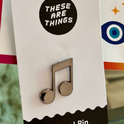 Music Note Enamel Pin - Etsy