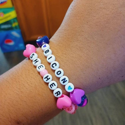 BISEXUAL PRIDE FLAG Handmade bicon Stretch - Etsy Canada