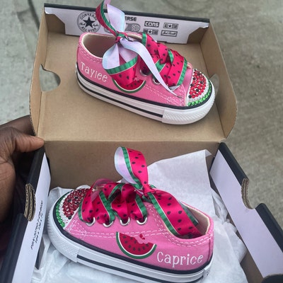 Watermelon Converse, Personalized Name, One in A Melon, Many Shoe ...