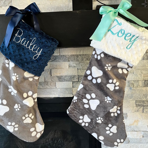 Dog Christmas Stocking, Personalized Christmas Stocking, Puppy ...