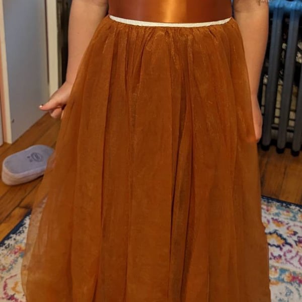 Burnt Orange Flower Girl Dress, Fall Flower Girl Dress for Wedding ...