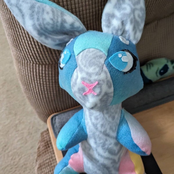 Sitting Rabbit Plush Animal Sewing Pattern .pdf Tutorial Bunny ...