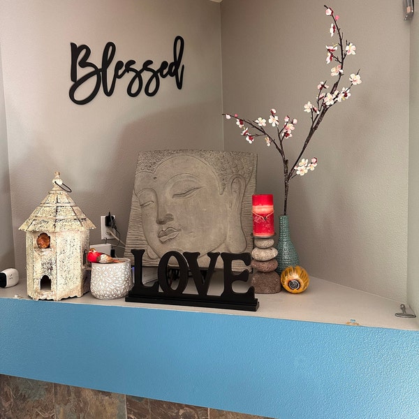 Blessed Sign, Blessed Wood Sign, Blessed Wall Decor, Thanksgiving Decor ...