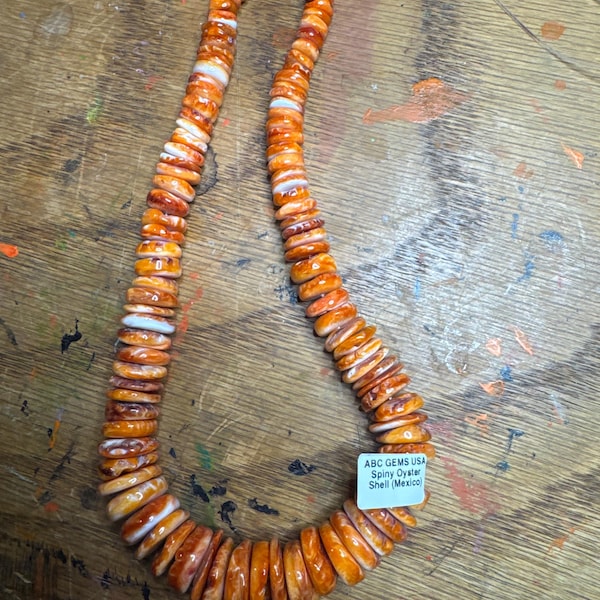 Spiny Oyster & Abalone Shell Beads - Native American Style (handcrafted ...