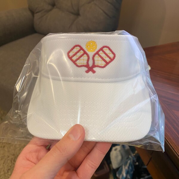 Embroidered Pickleball Visor, Personalized Pickleball Visor, Mesh ...