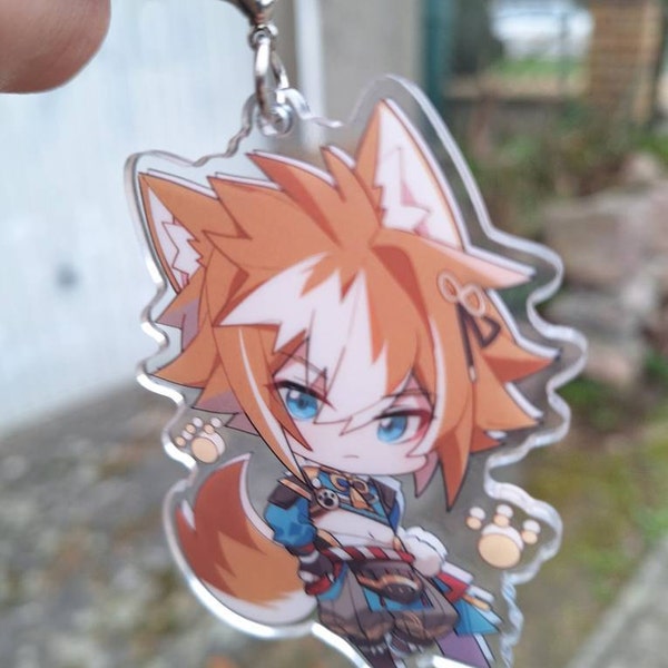 Itto and Gorou Keychains - Genshin Impact Acrylic Charm - Etsy