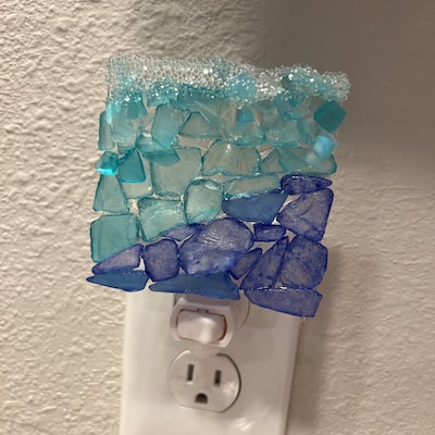 ETSY BEST SELLER NL116 Coastal Multi Blues Seaglass Sea Glass Beach ...