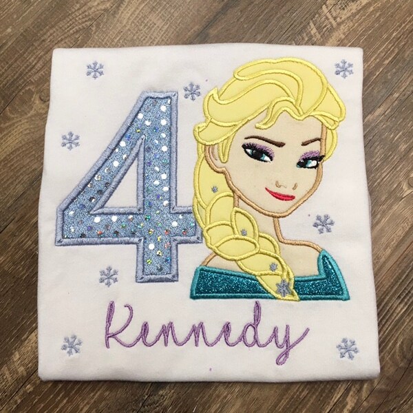 Frozen Elsa 02 Applique Embroidery Design - Instant Download - Etsy