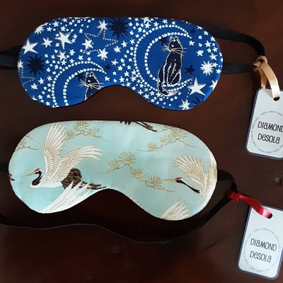 Eye Sleep Mask Rabbit Moon Bunny Soft Cotton Travel Gift Blackout Relax ...