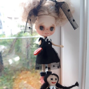 Goth Rag Doll Handmade Fabric Creepy Doll | Etsy