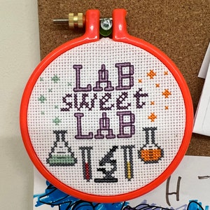Lab Sweet Lab Science Lab Cross Stitch Pattern Perfect for Science ...