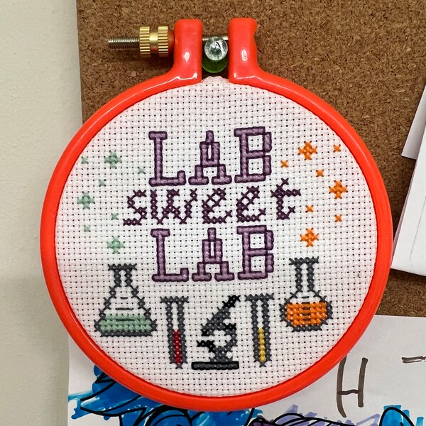 Lab Sweet Lab Science Lab Cross Stitch Pattern - Perfect for Science ...