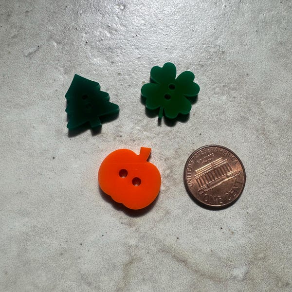 Symmetrical Leaf Buttons - Etsy