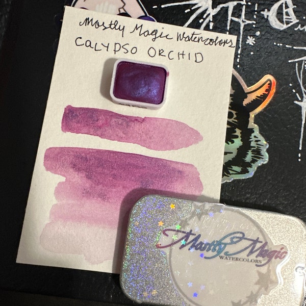 Mythic / Paint Drop Card / Handmade Watercolor Paint - Etsy