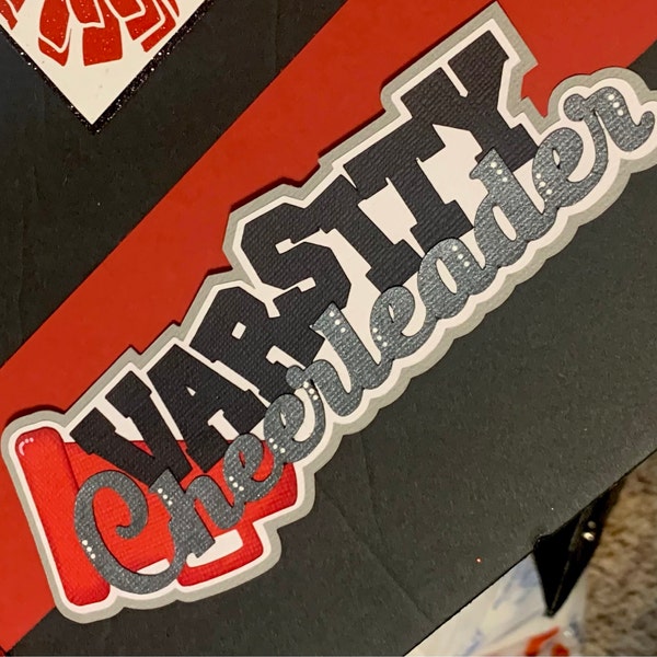 Paper Piecing, Varsity Cheerleader, Title, Scrapbook, Page, Layout, Die ...