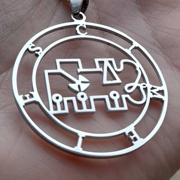 Valefor Sigil Goetia Solomon Demon Seal Pendant Necklace With Gift ...