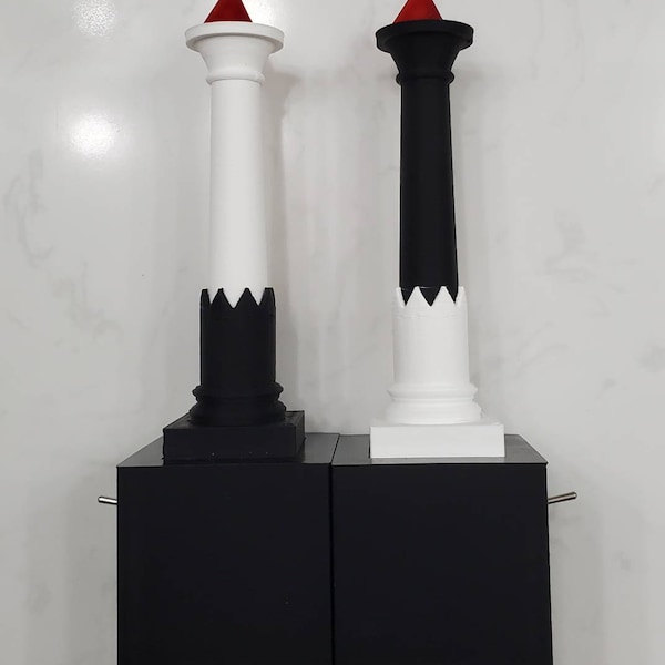 The Pillars (mini Version). Representation of the Columns of the Temple ...