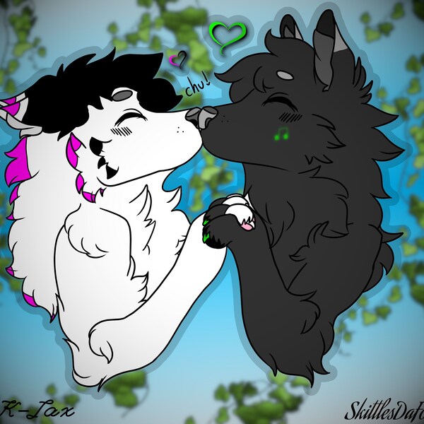 Chu! YCH Base Remake, Furry Base, YCH, OC, Lovers, Canine, Dog, Wolf ...