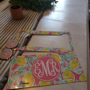 Preppy Personalized License Plate Custom Car Tag for Women - Etsy