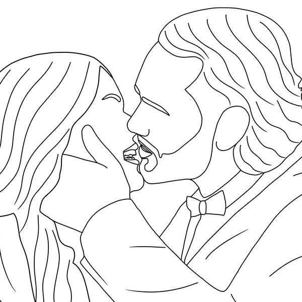 Custom Line Drawing, Minimalist Illustration, Minimalist Portrait ...