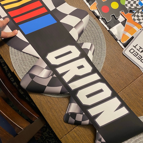 Nascar Inspired Decal, Nascar Wall Design, Car Wall Mural, Personalized ...