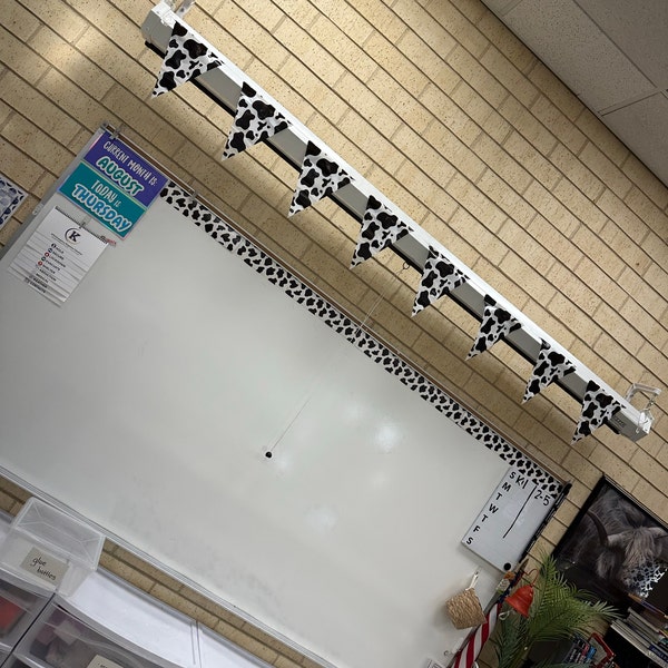 Cow Print Pennant Party Banner/ Farm Party Decor/ Farm Birthday Party ...