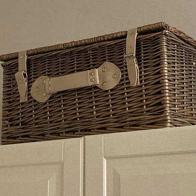 Log Basket Small Round Wicker Baskets in 2 Sizes - Etsy