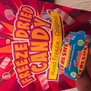 Refreshing Choos Strawberry Exploded Sweets Freeze Dried Candy UK - Etsy UK