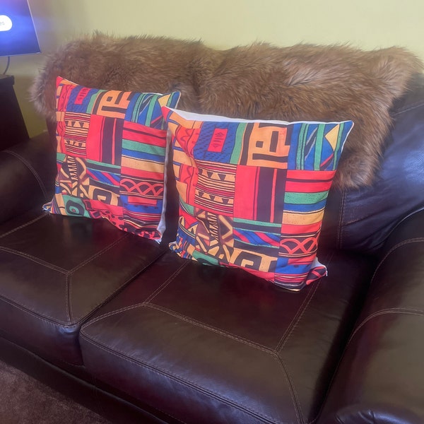 Ethnic African Style Pillow Covers, Ethnic Geometric Pillowcases ...
