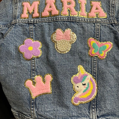 Mermaid Jacket Jean Girls Patch Jacket Custom Mermaid Girls Jacket ...