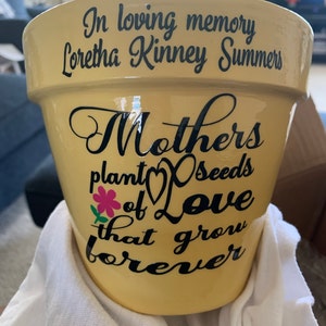 Personalized Memorial Pot /bereavement Gift | Etsy